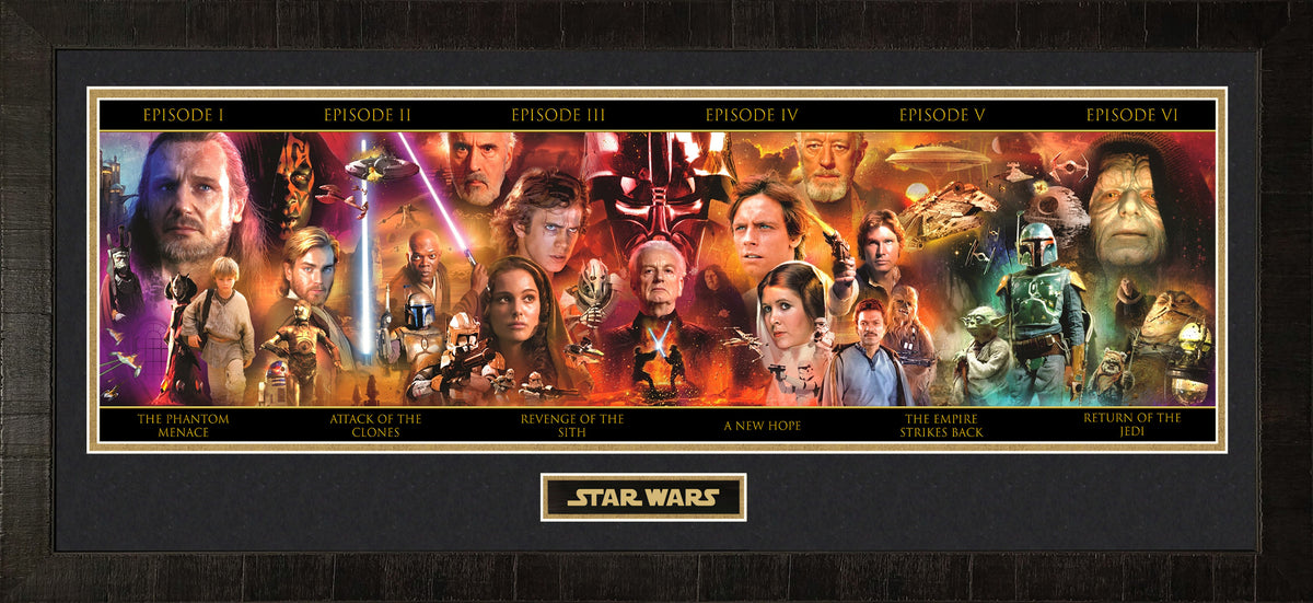Star Wars Episodes 1 - 6 Collage