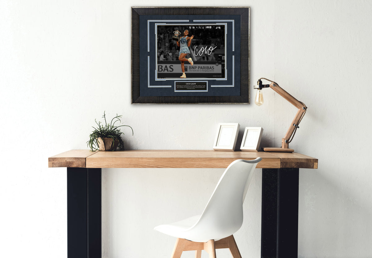 Coco Gauff - Spotlight with Facsimile Signature