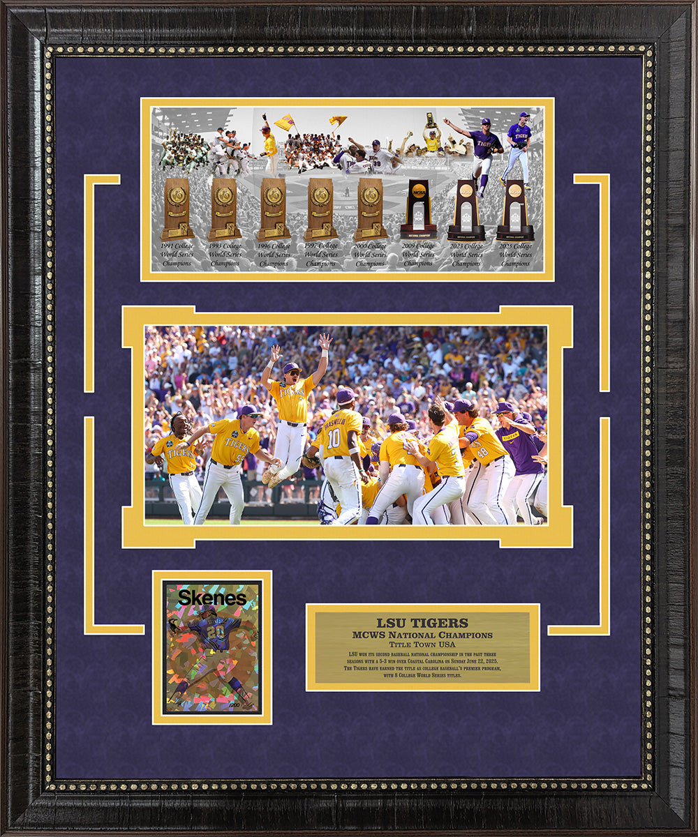 LSU Tigers Timeline with a Limited Gold Refractor Card