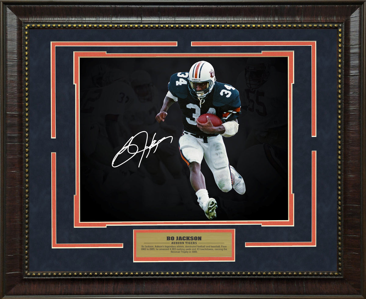 Bo Jackson - Auburn Spotlight with Facsimile Signature
