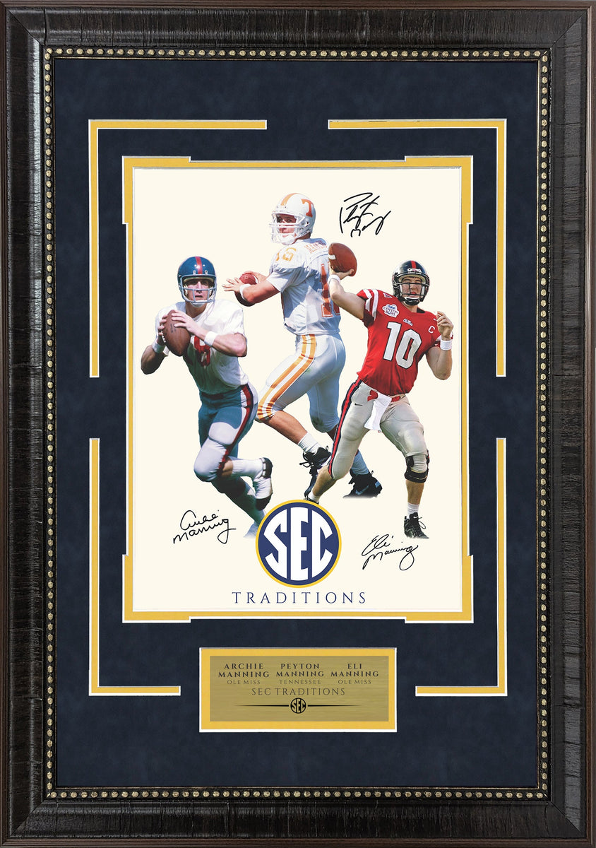 SEC Traditions - Archie-Peyton-Eli Manning with Facsimile Signature