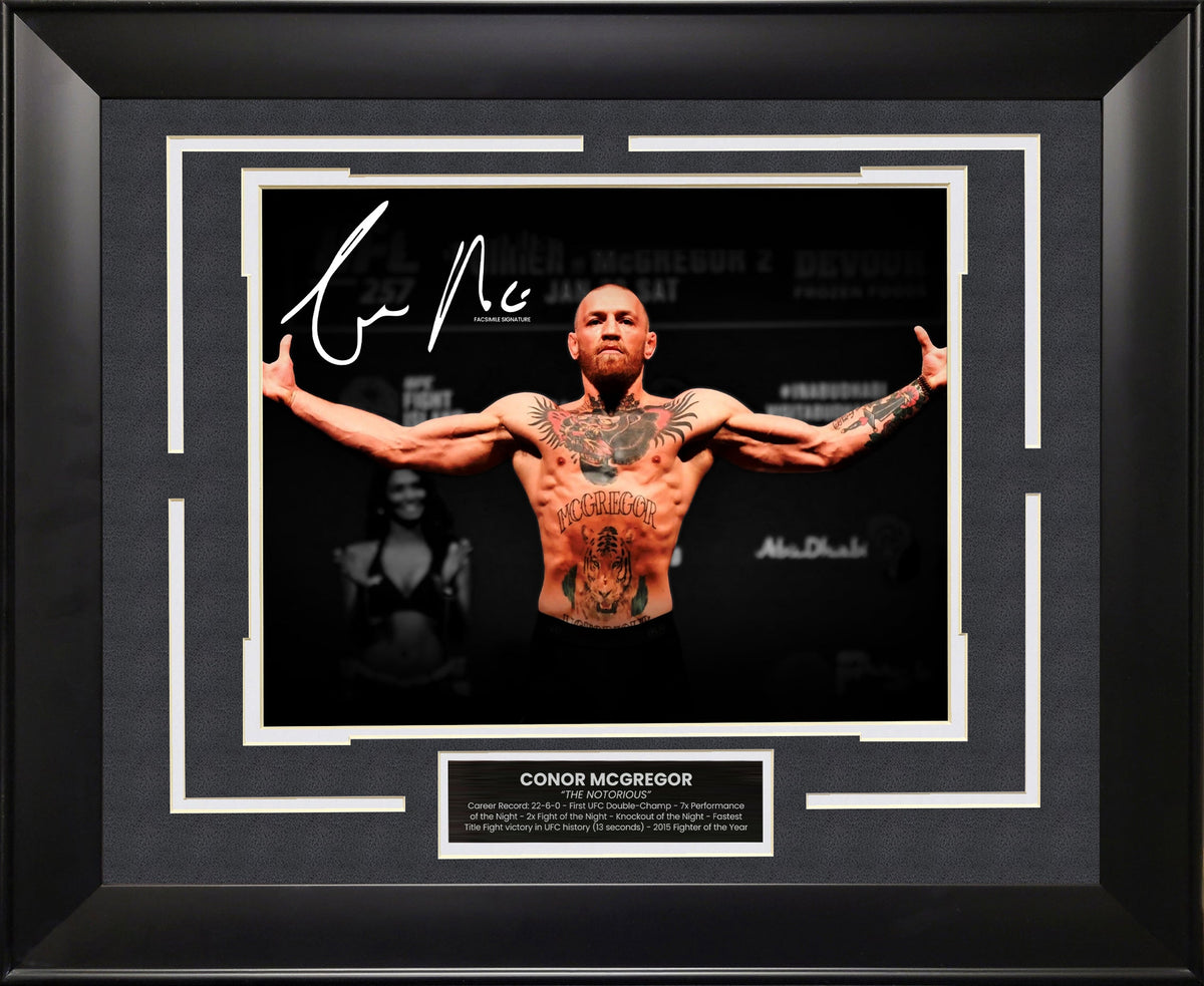 Conor McGregor - The Notorious - Spotlight with Facsimile Signature